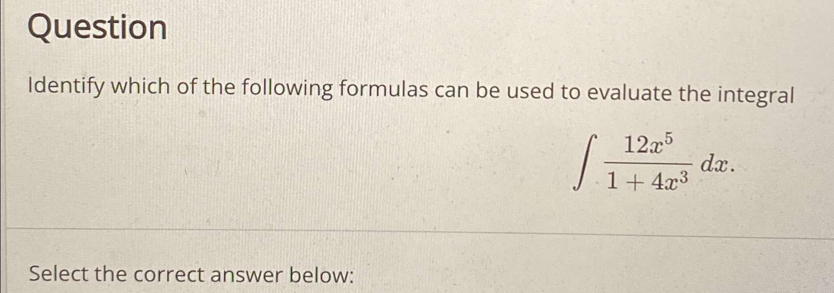 Solved QuestionIdentify which of the following formulas can | Chegg.com