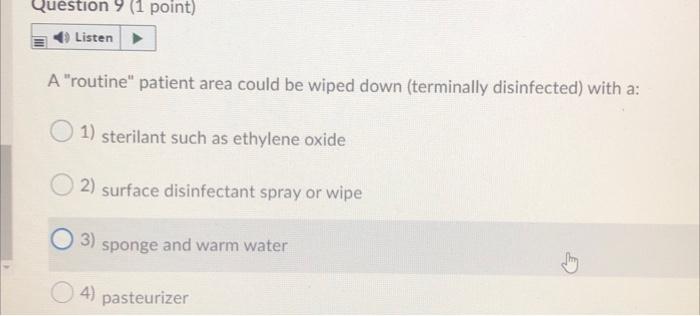 Solved A detergent with antimicrobial activity is: 1) | Chegg.com