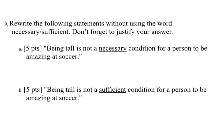 Solved 9. Rewrite the following statements without using the | Chegg.com