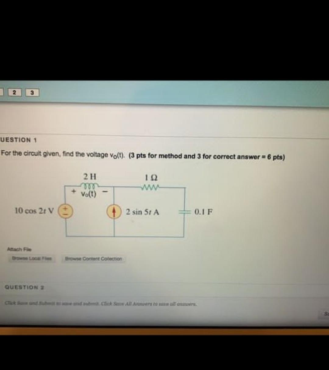 Solved For the circuit given, find the voltage vo(t). ( 3 | Chegg.com
