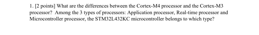 Solved [2 ﻿points] ﻿What are the differences between the | Chegg.com
