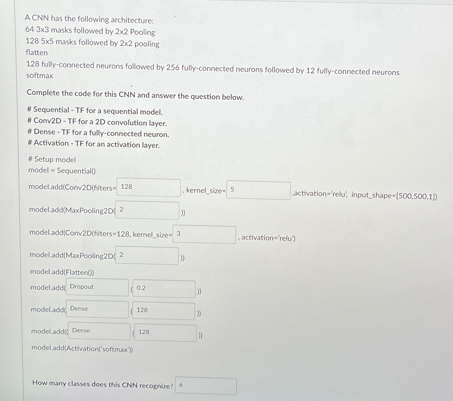Solved A CNN has the following architecture:643×3 ﻿masks | Chegg.com