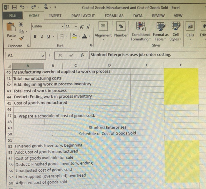 Solved Calibri Paste IU- R. >>. A Alignment Number Cells | Chegg.com