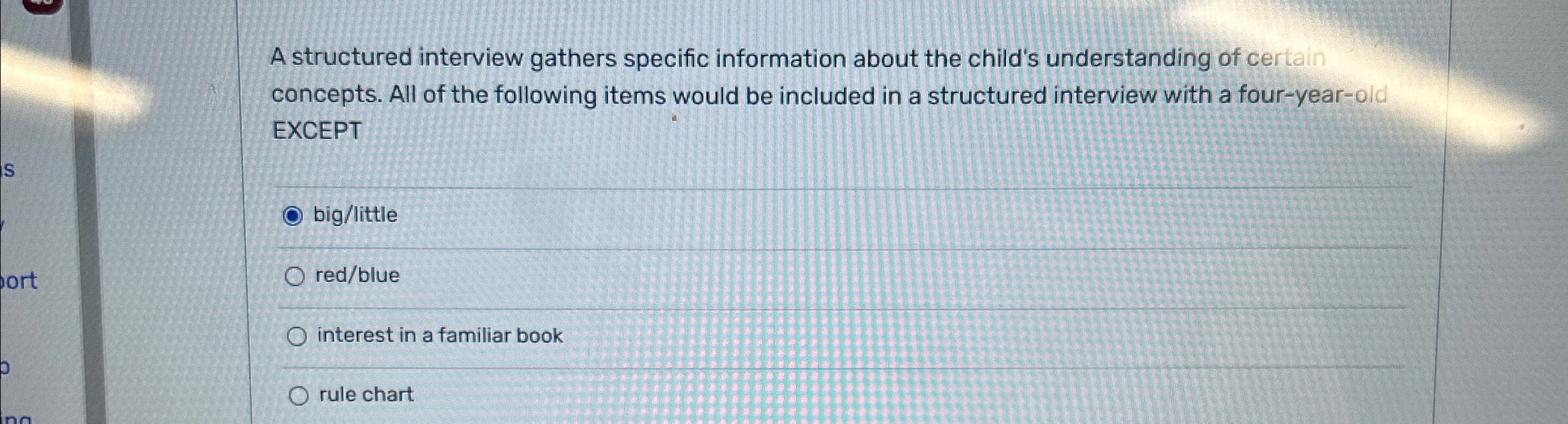 Solved A structured interview gathers specific information | Chegg.com