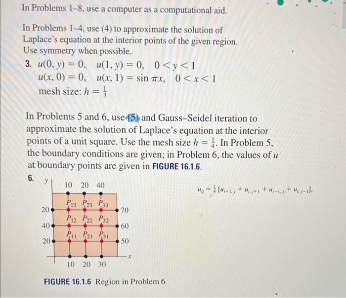 Solved In Problems 1−8, use a computer as a computational | Chegg.com