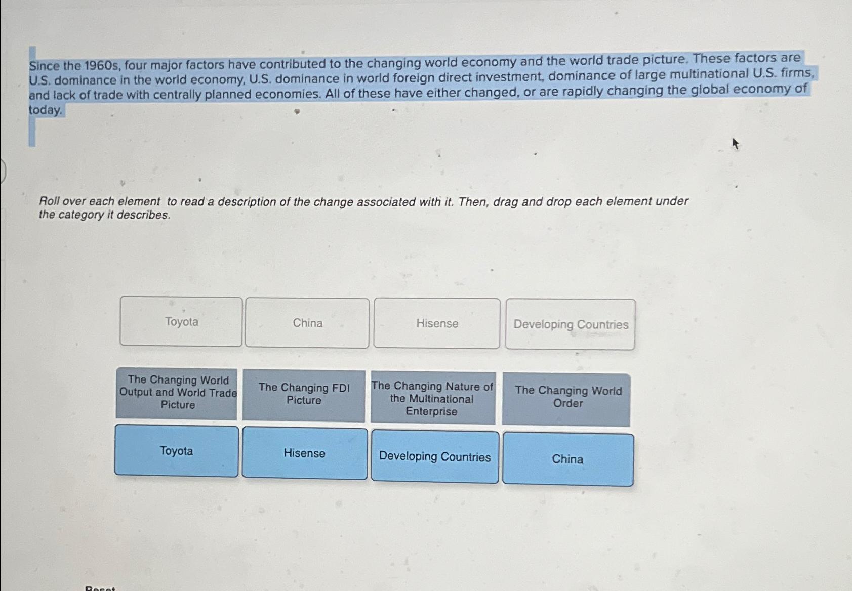 Solved Since the 1960s, ﻿four major factors have contributed | Chegg.com