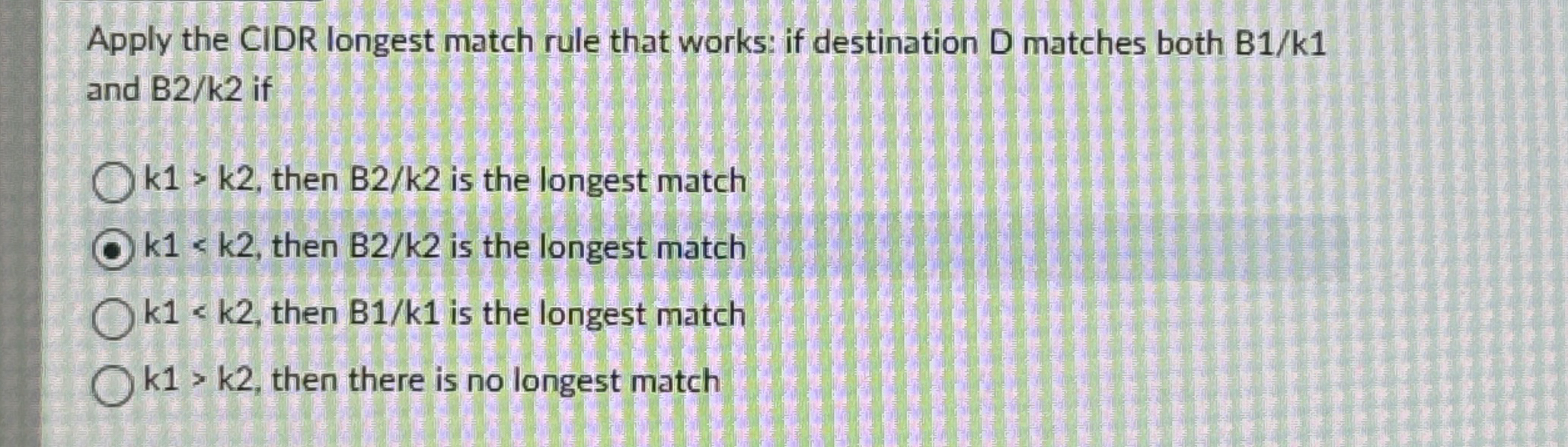Solved Apply the CIDR longest match rule that works: if | Chegg.com