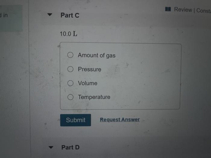 Solved Problem 8.4 Identify the property of a gas that is | Chegg.com