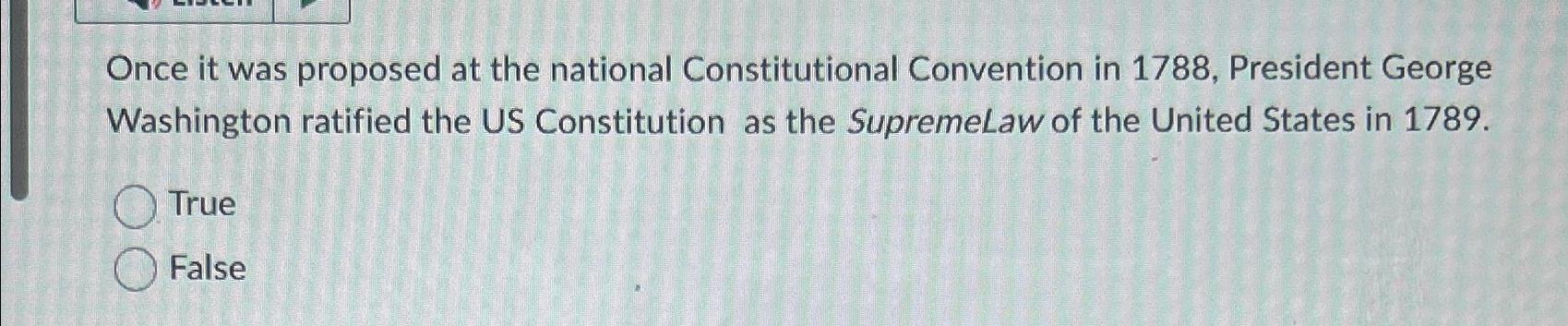 Solved Once it was proposed at the national Constitutional | Chegg.com