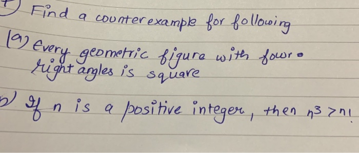 Solved Find a counterexample for following 192 Every | Chegg.com