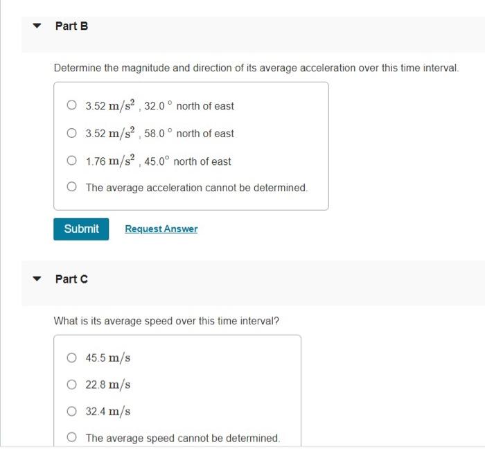 Solved A cer is moving with sperd 16.8 m/s dus south at one | Chegg.com