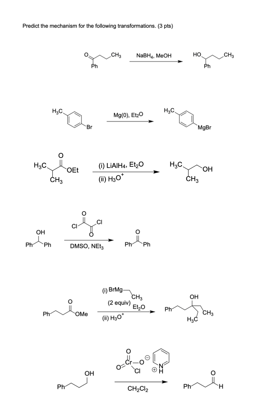 Solved Please answer. Predict the mechanism for the | Chegg.com