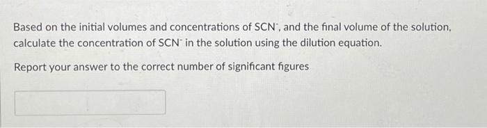 A student mixed 5.00 mL of 0.0020MFe(NO3)3,3.00 mL of | Chegg.com