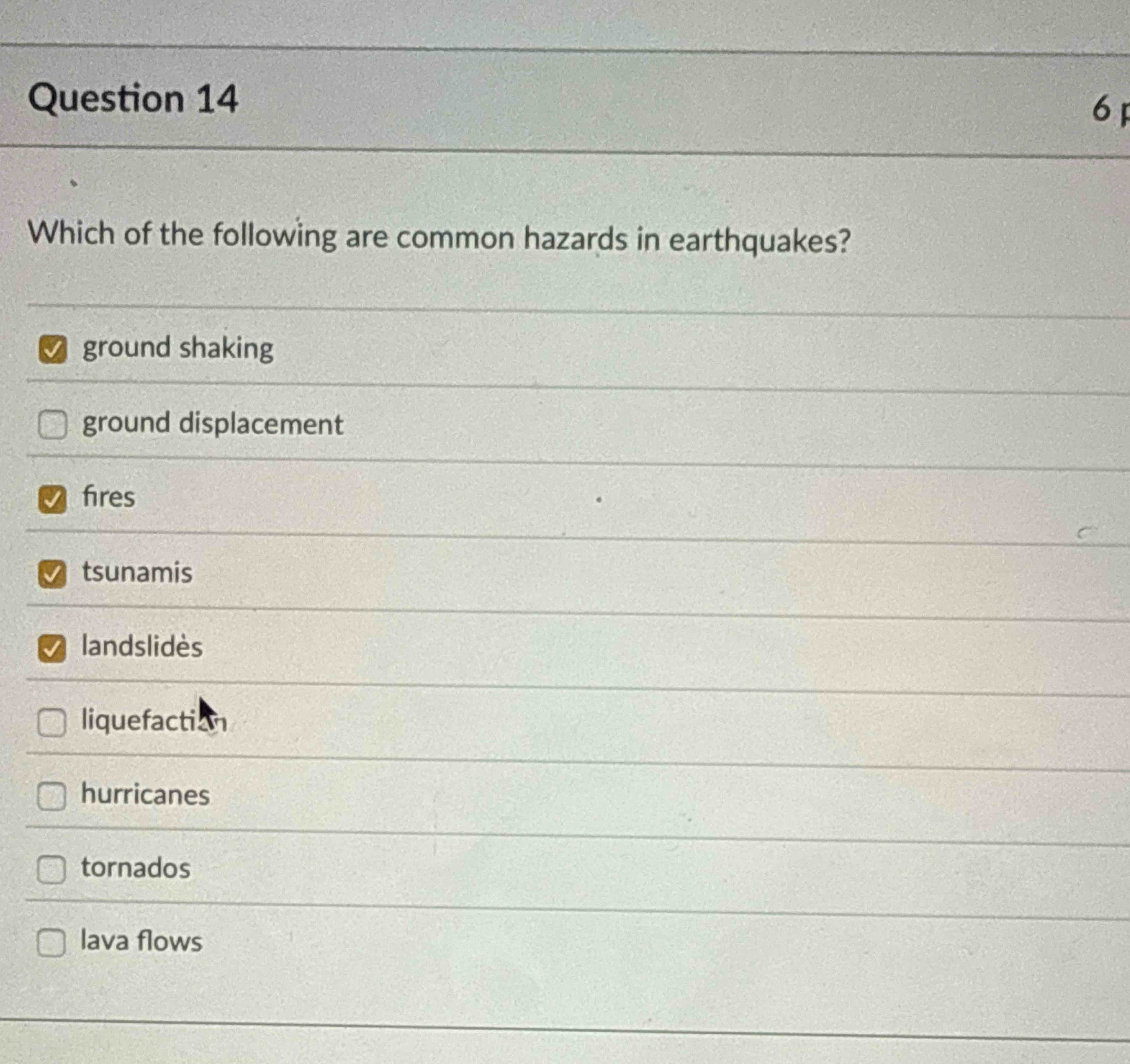 Question 14Which of the following are common hazards | Chegg.com