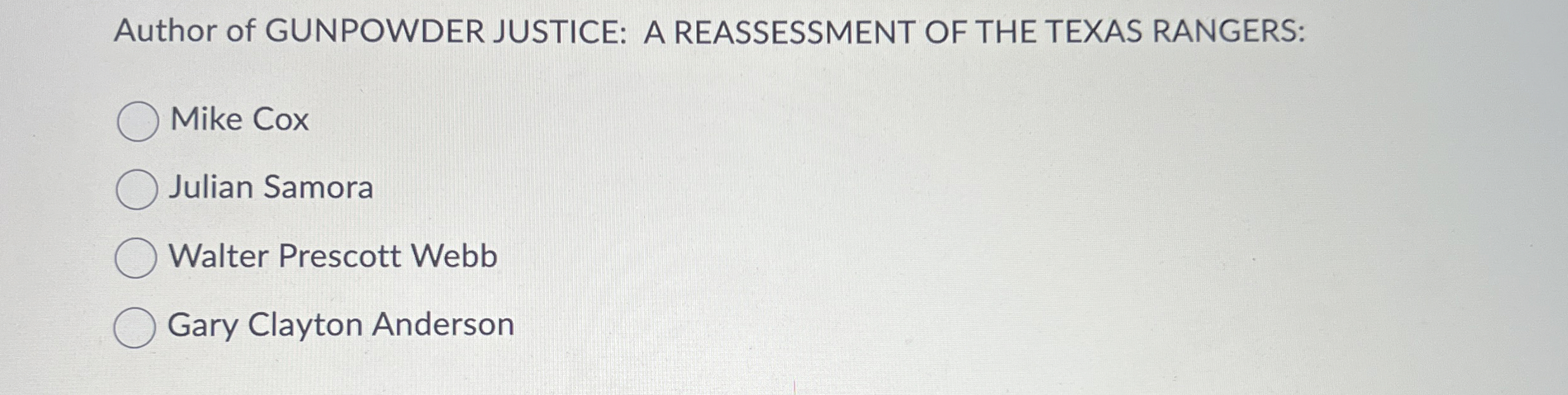 Solved Author of GUNPOWDER JUSTICE: A REASSESSMENT OF THE | Chegg.com