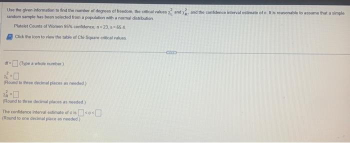 Solved Use the given information to find the number of | Chegg.com