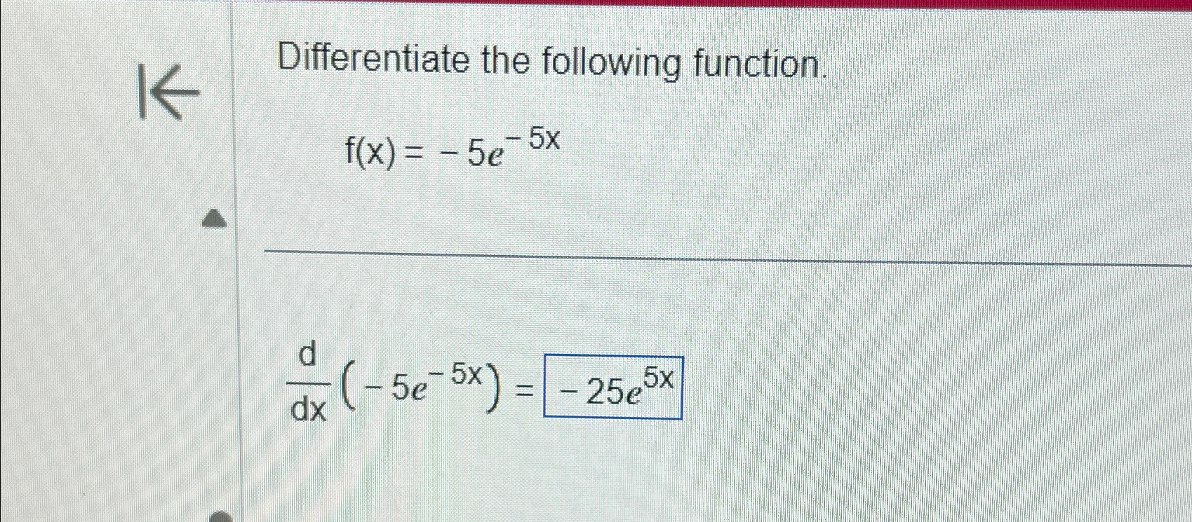 Solved Differentiate the following | Chegg.com