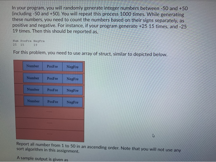 Solved In your program, you will randomly generate integer | Chegg.com