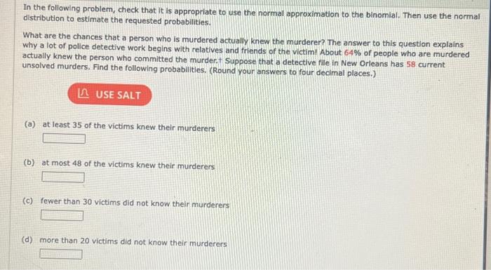 Solved In the following problem, check that it is | Chegg.com