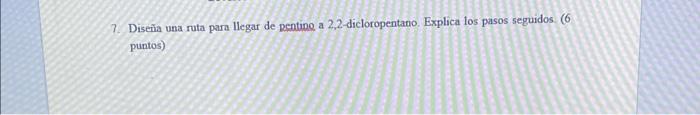 Solved 7. Diseña una ruta para liegar de pentine a | Chegg.com
