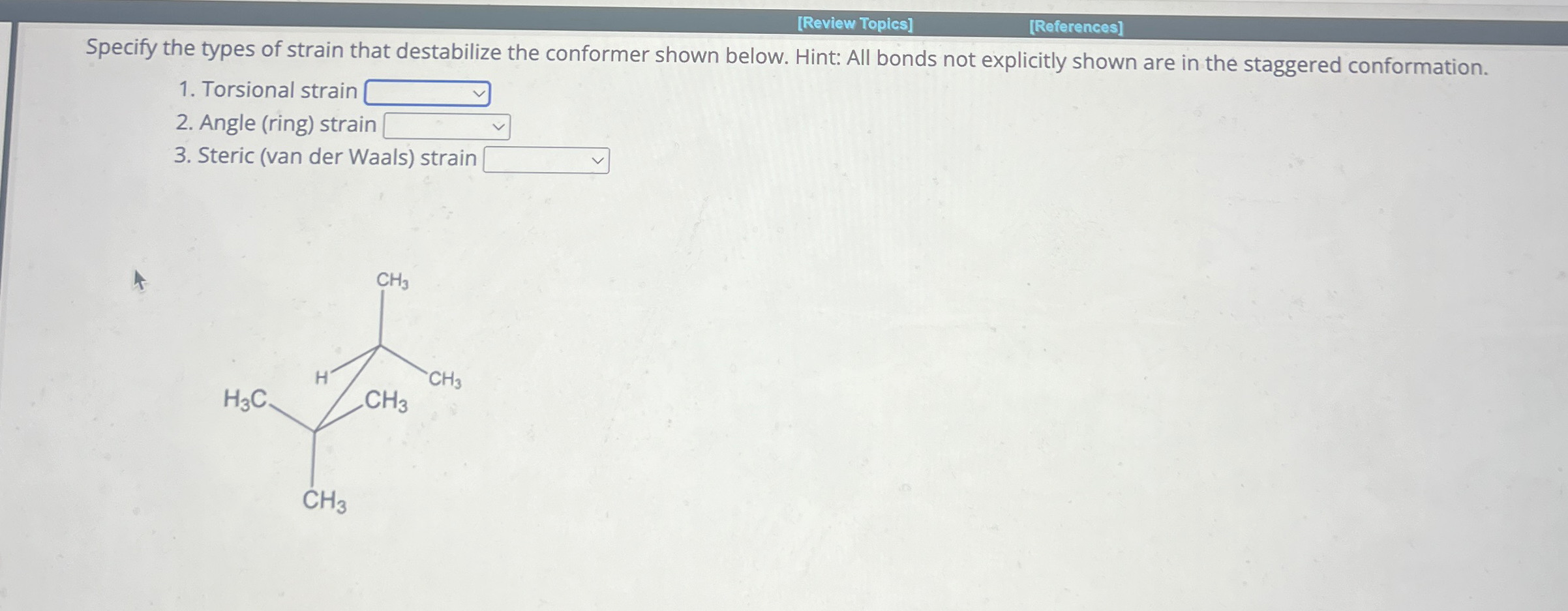 Solved [Review Topics][References]Specify the types of | Chegg.com