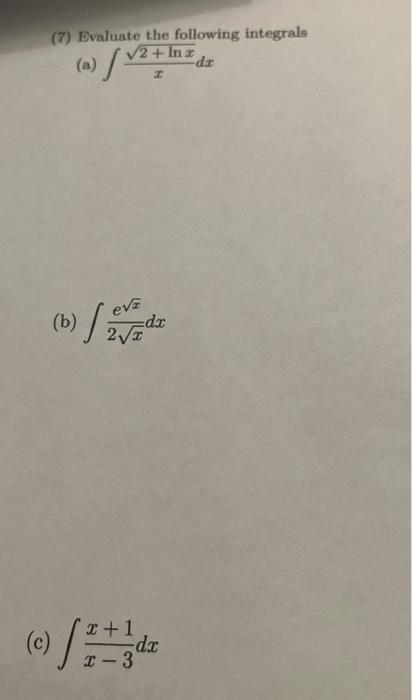Solved (5) Evaluate the following integrals (a) ∫4(2x+3)4dx | Chegg.com