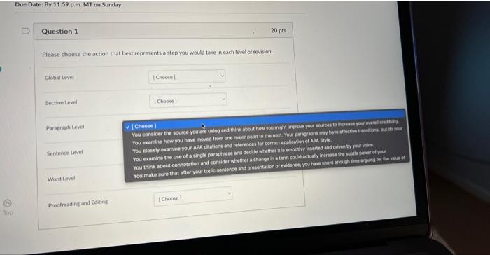 Please choose the action that best regresents a step | Chegg.com