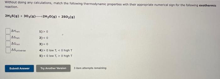 Solved Without doing any calculations, match the following | Chegg.com