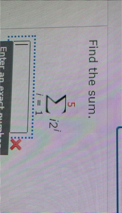 Solved - = - - - - - 1 - 5 Find the sum. | Chegg.com
