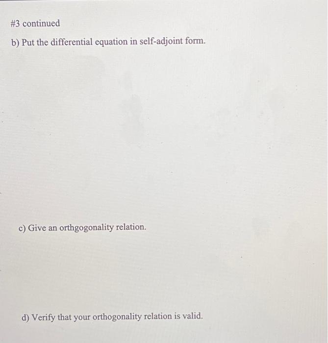 Solved 5. [30] a) Find the eigenvalues and eigenfunctions of | Chegg.com
