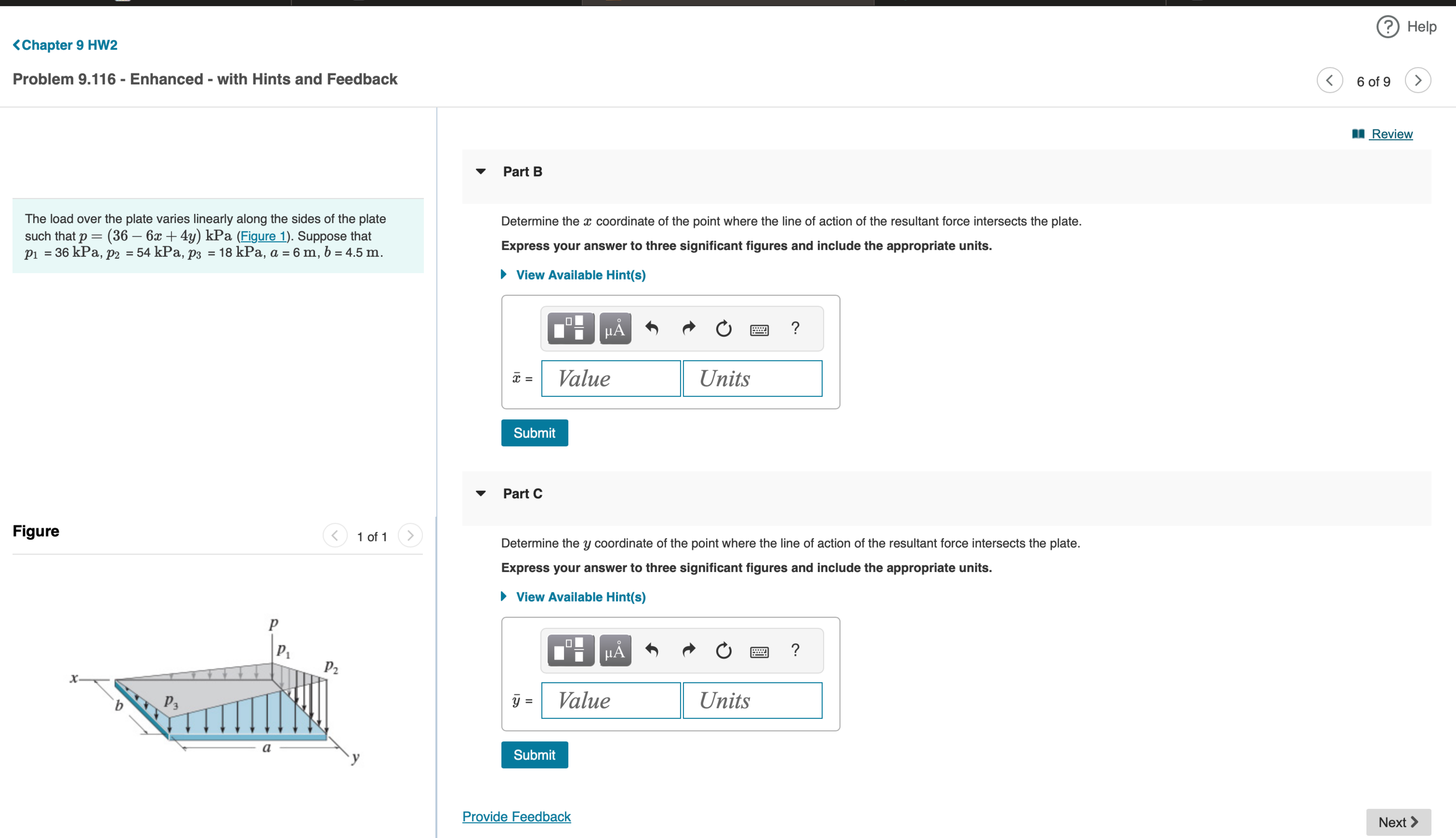 Solved Problem 9.116 - ﻿Enhanced - ﻿with Hints and | Chegg.com