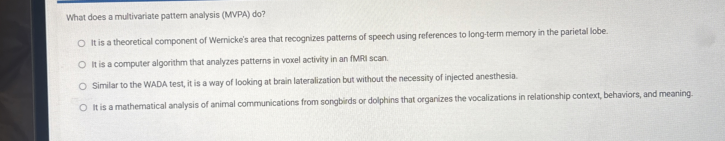 Solved What does a multivariate pattern analysis (MVPA) | Chegg.com