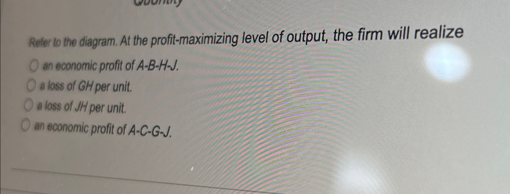 Solved Reler to the diagram. At the profit-maximizing level | Chegg.com