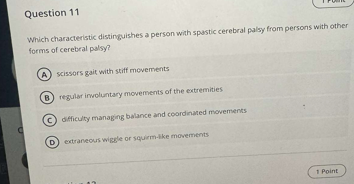Solved Question 11Which characteristic distinguishes a | Chegg.com