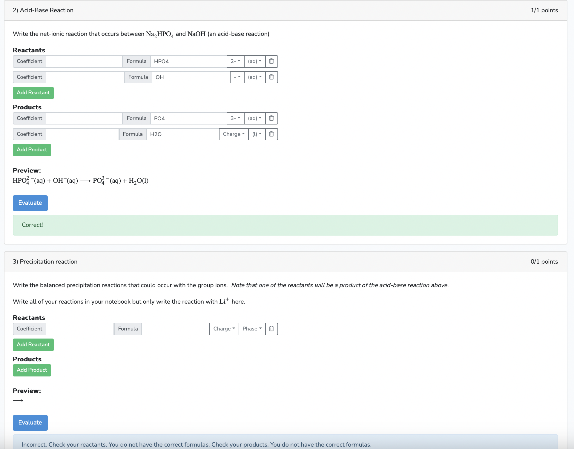 Solved Acid-Base ReactionWrite the net-ionic reaction that | Chegg.com