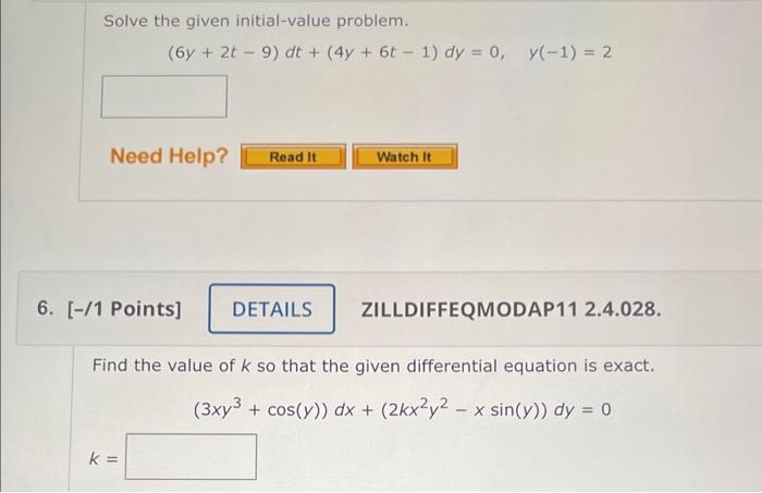 Solved Solve the given initial-value problem. | Chegg.com