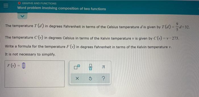 Solved = O GRAPHS AND FUNCTIONS Word problem involving | Chegg.com
