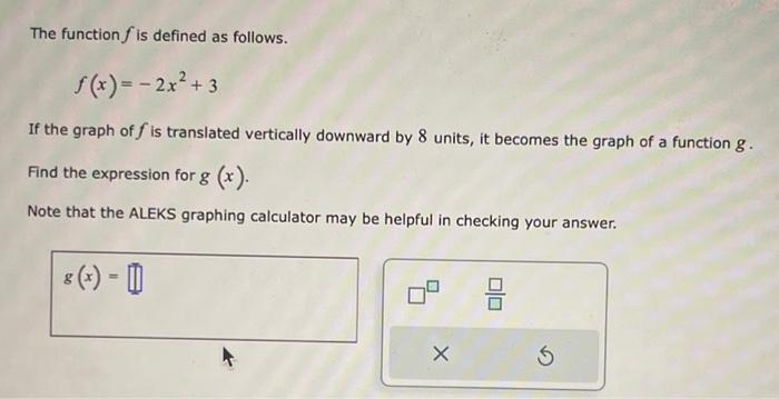 Solved The function f is defined as follows. f(x)=−2x2+3 If | Chegg.com