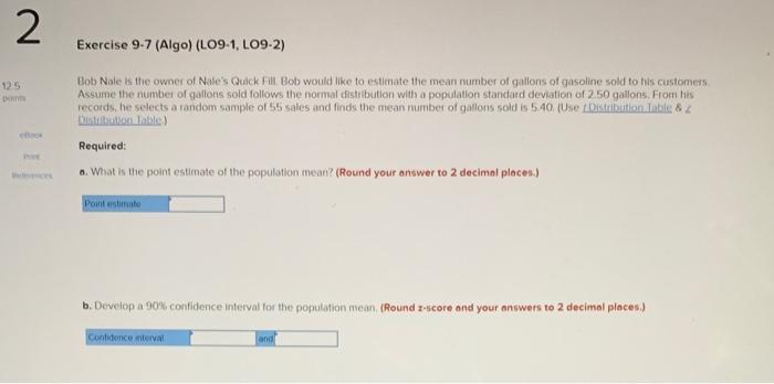 Solved Exercise 9-7 (Algo) (LO9-1, LO9-2) Bob Nale is the | Chegg.com