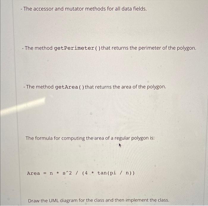 Solved (Geometry: n-sided regular polygon) In an n-sided | Chegg.com