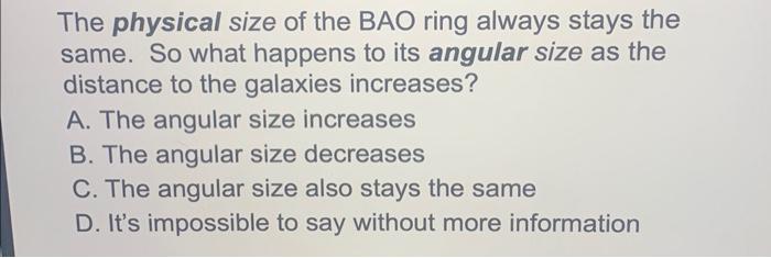 Solved Prior to the discovery of the CMB, the idea of the | Chegg.com