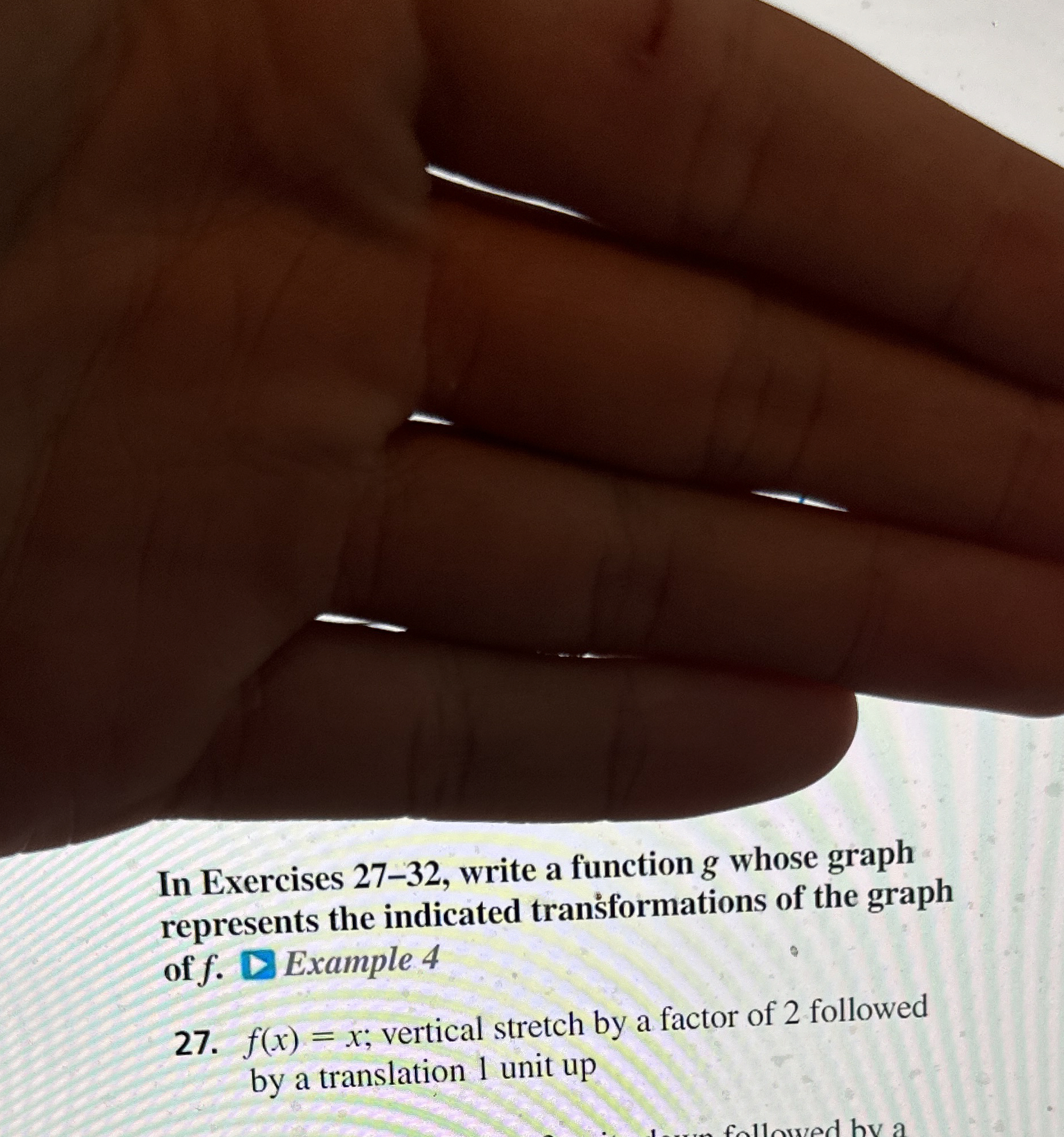Solved In Exercises 27-32, ﻿write a function g ﻿whose graph | Chegg.com
