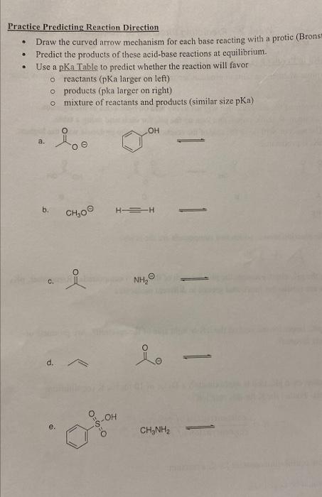 Solved . . Practice Predicting Reaction Direction Draw the | Chegg.com