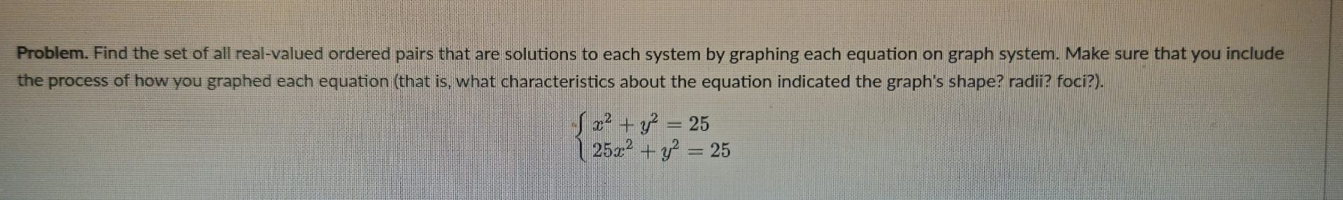 Solved Problem. Find the set of all real-valued ordered | Chegg.com