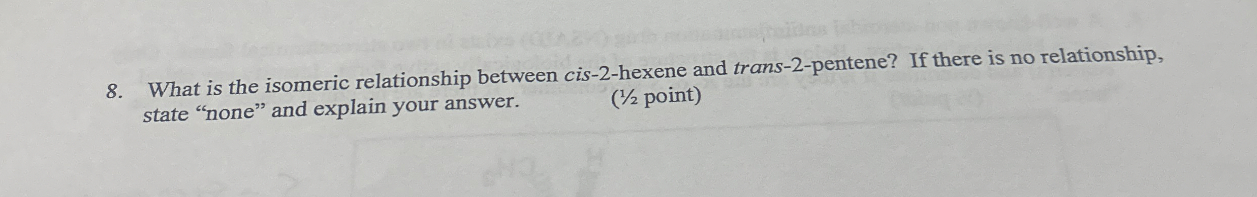 Solved What is the isomeric relationship between | Chegg.com