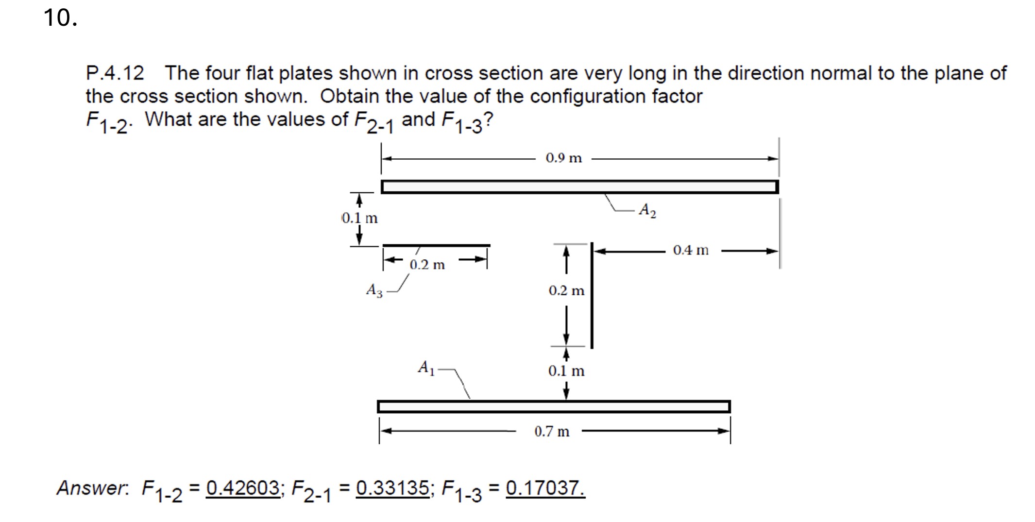 P.4.12 ﻿The four flat plates shown in ﻿cross section | Chegg.com