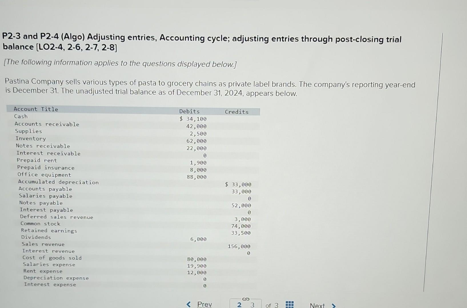 Solved P2-3 and P2-4 (Algo) Adjusting entries, Accounting | Chegg.com