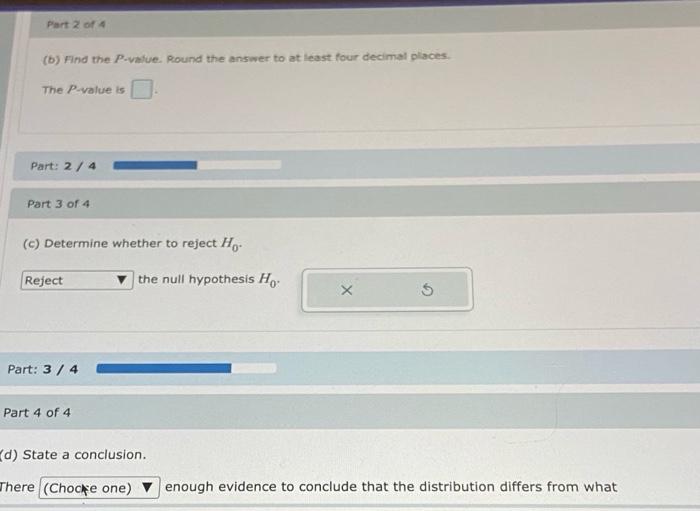 Solved For the following observed and expected frequencies: | Chegg.com