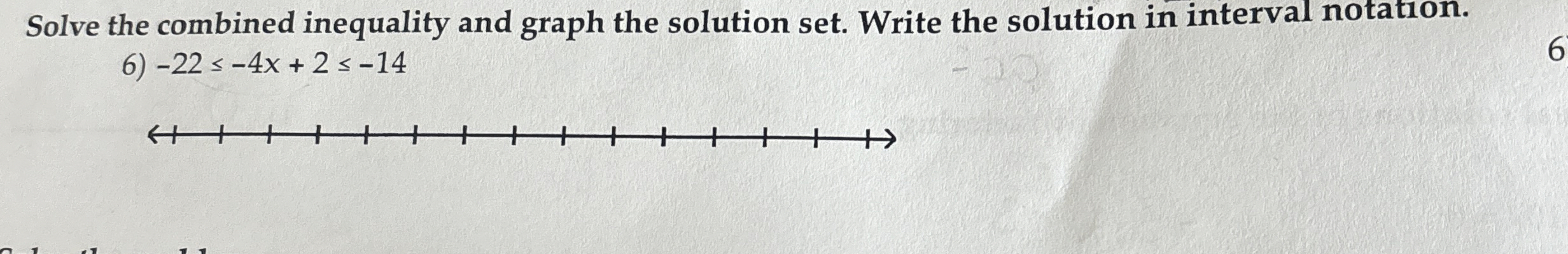 Solved Solve the combined inequality and graph the solution | Chegg.com