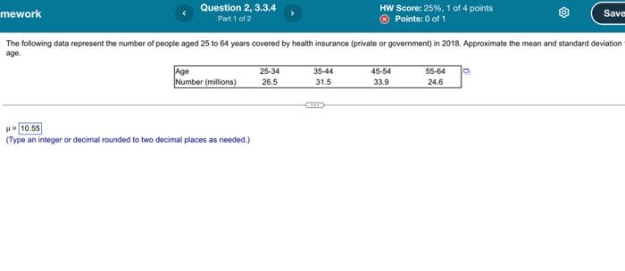 Solved (Type an integer or decimal rounded to two decimal | Chegg.com